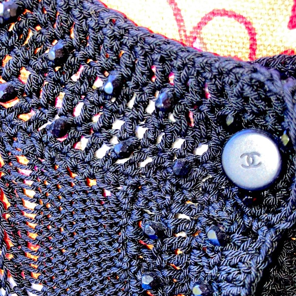 CHANEL | Tops | Chanel Knit Crochet Top | Poshmark